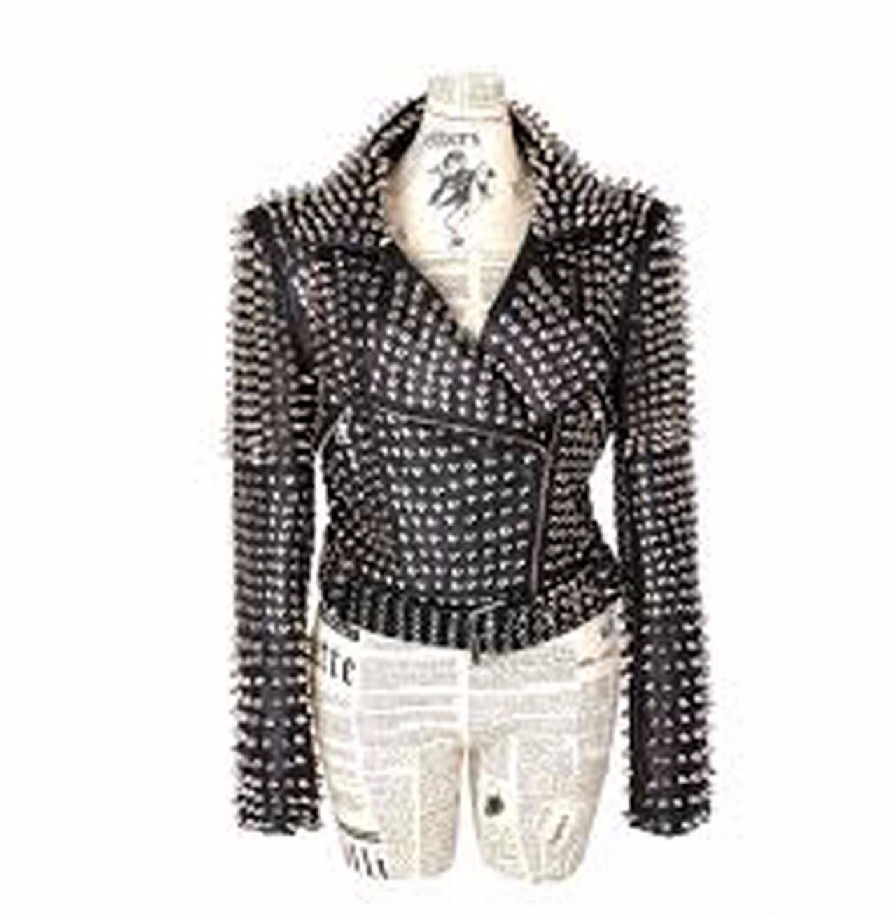 Customized Handmade Style Women's Punk Spike Full Studded Magnificent ...